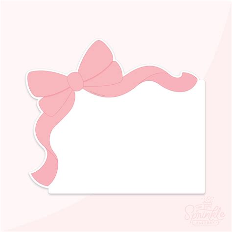 Bow Rectangle Plaque Cookie Cutter Stl Files Png Eddie Images Etsy