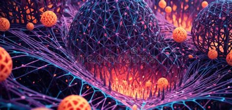 This Image Features A Complex Network Of Interconnected Nodes And Lines