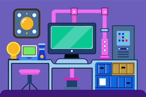 Premium Vector Lab Space For Coding And Programming Exercises Vector Illustration