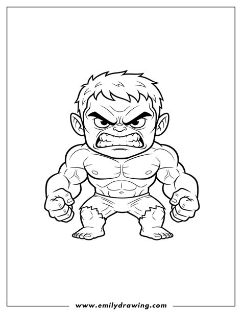Hulk Coloring Pages Emily Drawing
