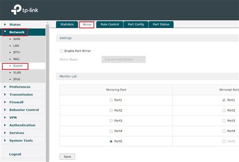 How To Configure Port Mirror On TP Link Routers