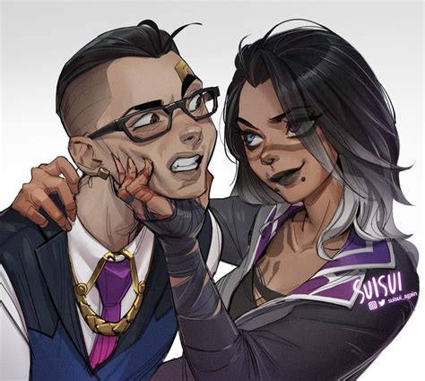 Valorant Chamber And Fade Fanart Suisui Character Art Cute Anime
