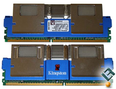 Kingston 2gb 800mhz Hyperx Fb Dimm Memory Kit Review Legit Reviews
