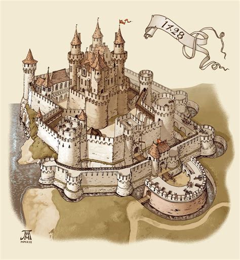 1428 By Levaleur On Deviantart Castle Layout Castle Designs Fantasy