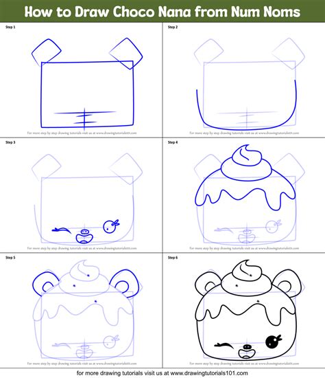 How To Draw Choco Nana From Num Noms Num Noms Step By Step DrawingTutorials