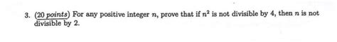 20 ﻿points ﻿for any positive integer n ﻿prove