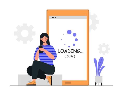 premium vector application loading concept