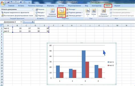 Как подписать оси в диаграмме Microsoft Excel