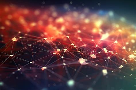Premium Ai Image Network Connection Background
