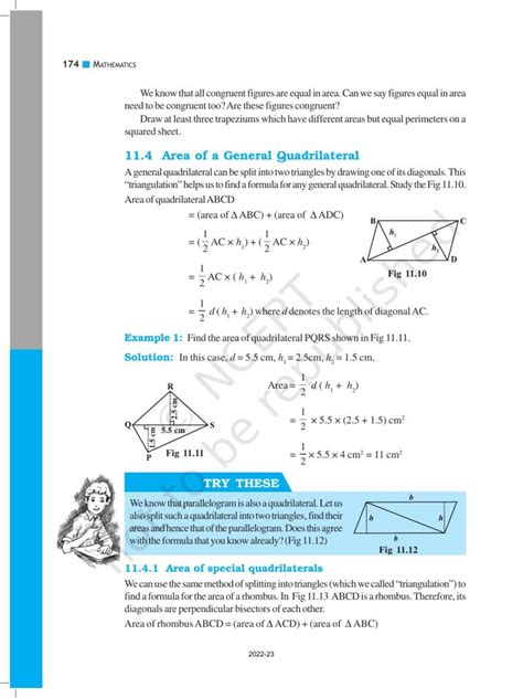 Ncert Book For Class 8 Maths Chapter 11 Mensuration