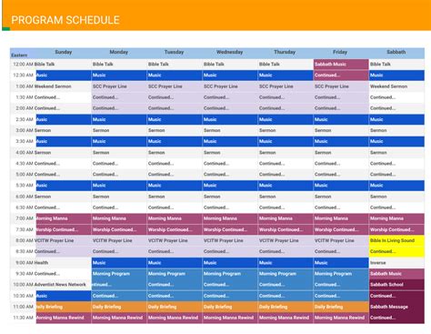 Program Schedule Swm Radio