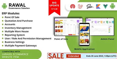 Rawal Android And Laravel Ecommerce Solution With Pos For Single And Multiple Location Business