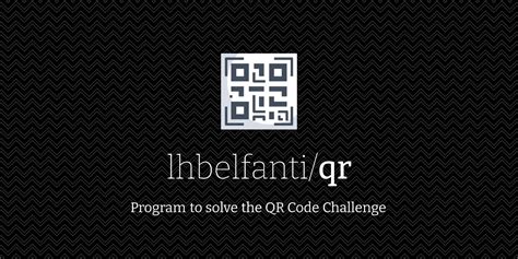 GitHub Lhbelfanti Qr Program To Solve The QR Code Challenge