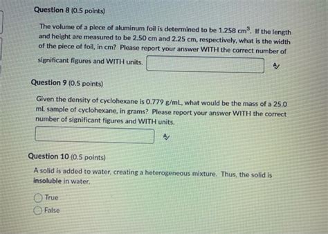 Solved You Are Assigned The Task Of Determining The Density Chegg