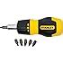 STANLEY Ratcheting Multi Bit Screwdriver Amazon Ca Tools Home Improvement