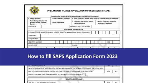 How To Fill Saps Application Form 2023 Jobcare