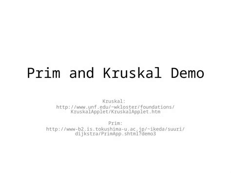 Ppt Prim And Kruskal Algorithm Dokumentips