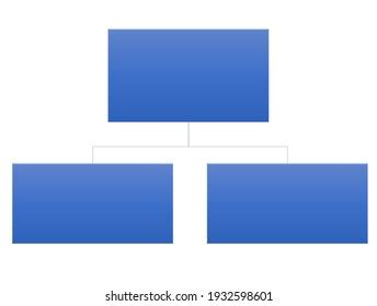 Hierarchical Information Blue Hierarchy Illustration Stock Illustration