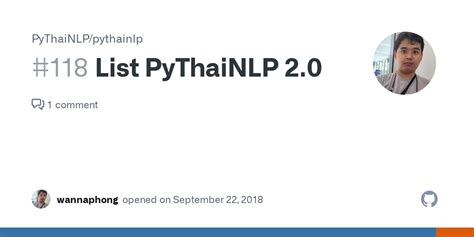 List Pythainlp 20 · Issue 118 · Pythainlppythainlp · Github