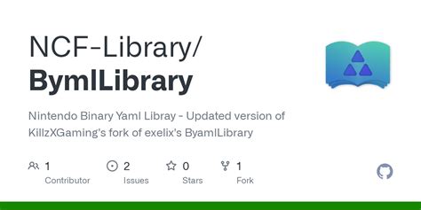 GitHub NCF Library BymlLibrary Nintendo Binary Yaml Libray Updated Version Of KillzXGaming