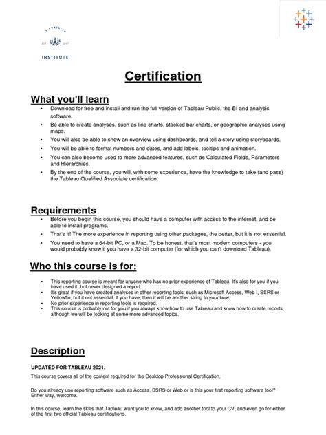 tableau professional desktop brochure pdf computing software