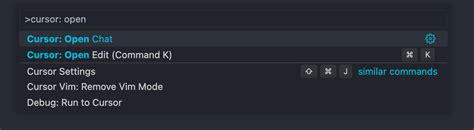 cursor open chat command not working bug reports cursor community forum