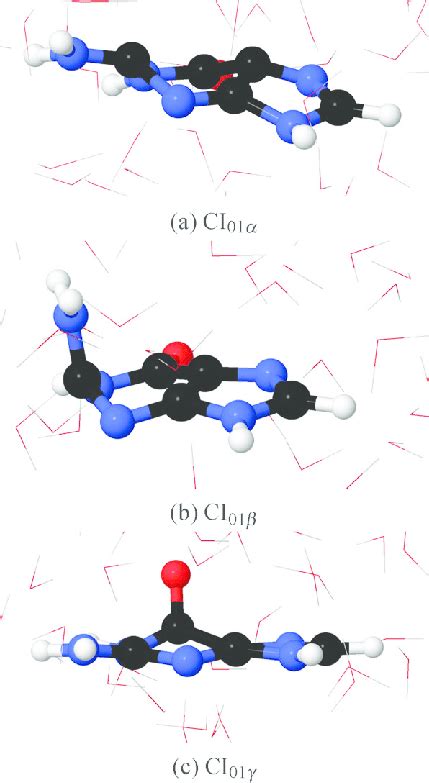 Representative Optimized Geometries For The Three Types Of Conical Download Scientific Diagram