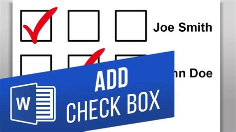 Where To Insert Check Box In Word Free Printable Download