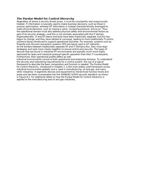 The Purdue Model For Control Hierarchy Pdf