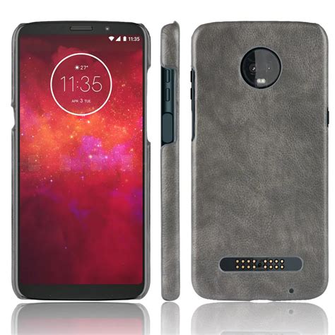 For Motorola Moto Z Play Cover Anti Knock Phone Case For Moto Z Play Vintage Pu Leather