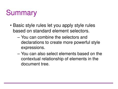 ppt chapter 6 introducing cascading style sheets powerpoint