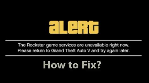 How To Fix Rockstar Game Services Unavailable Sportsenforce