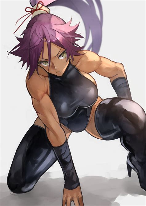 Shihouin Yoruichi Bleach Drawn By Yoshio55level Danbooru