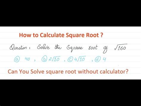Which One is Correct? | How to find square root | Calculate square root ...