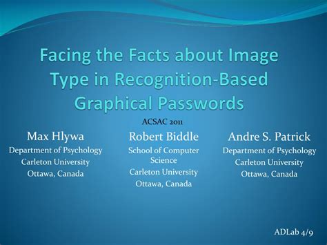 Ppt Facing The Facts About Image Type In Recognition Based Graphical Passwords Powerpoint