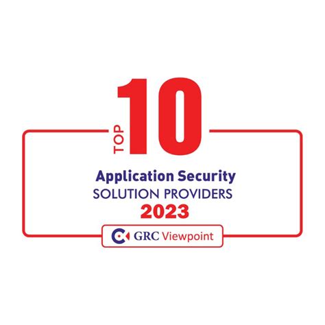 Top 10 Application Security Solution Providers 2023
