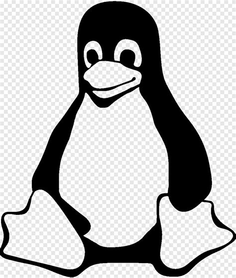 Tux Linux Ubuntu Logo Computer Icons Linux Vertebrate Monochrome Png Pngegg