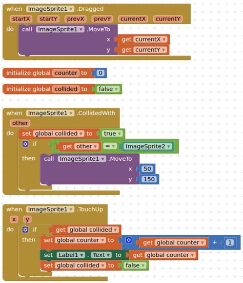 Collision With Dragged Imagesprite And Counter By TIMAI MIT App Inventor Help MIT App