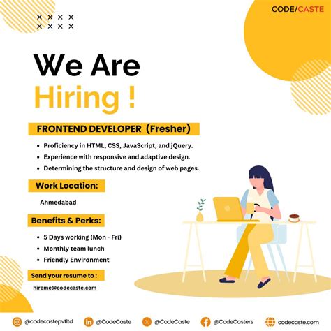 Pooja Fouzdar On Linkedin Frontenddeveloper Webdevelopment Ahmedabadjobs Techopportunity