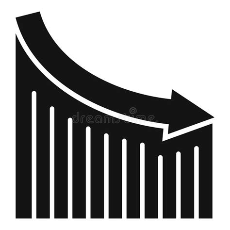 Regression Analysis Icon With Graph Stock Vector Illustration Of