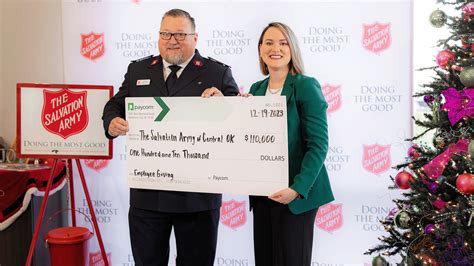 Paycom Employees Raise 125 000 To Support The Salvation Army Of