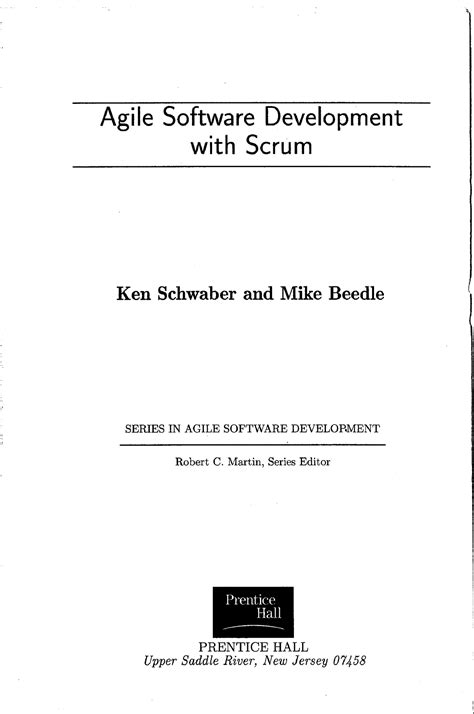 Agile Software Development With Scrum 9780130676344 Compress