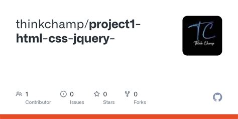 Github Thinkchampproject1 Html Css Jquery