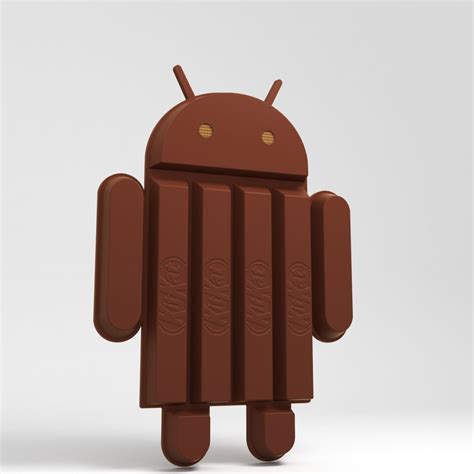 Android Kit Kat Modelo 3d 19 Max Stl Obj Fbx Free3d
