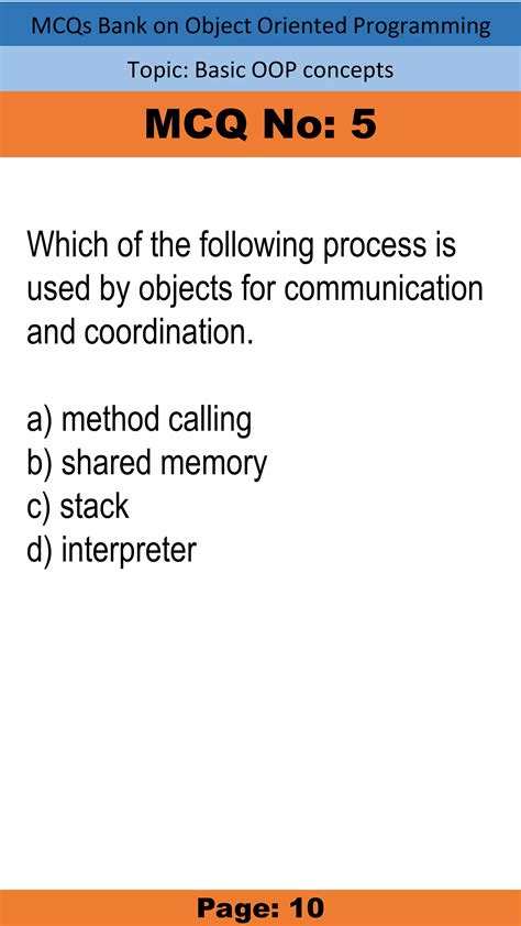 Multiple Choice Questions On Java Object Oriented Programming Bank 2