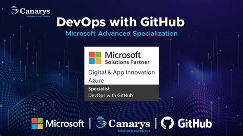 canarys achieves advanced specialization in devops with github on