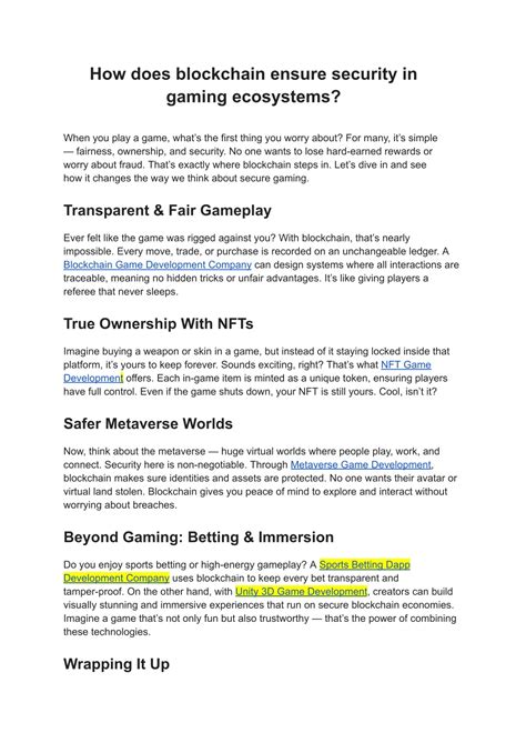 Ppt How Does Blockchain Ensure Security In Gaming Ecosystems Powerpoint Presentation Id 14451948