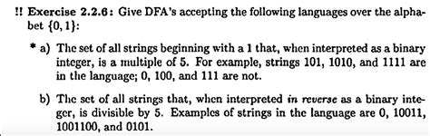 Solved Exercise 2 2 6 Give DFA S Accepting The Chegg Com