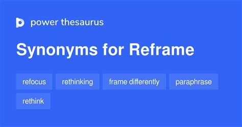 Reframe Synonyms 150 Similar Words And Phrases