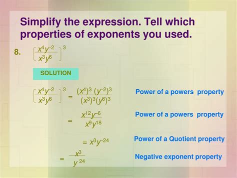 PPT Using Properties Of Exponents PowerPoint Presentation Free Download ID